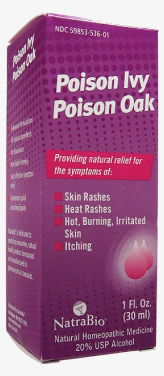 Natra Bio Poison Ivy Poison Oak 1 Bottle 1 Oz - Box - Free Transparent ...